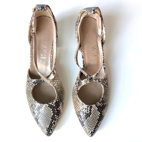 Attilio Giusti Leombruni | Shoes | Nwob Agl Split Heel Dorsay Snake ...